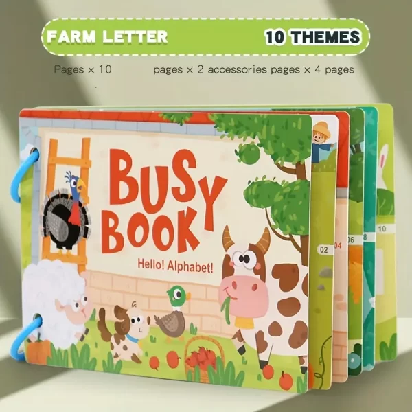 Farm Theme Alphabet Busy Book - Klein Katryn